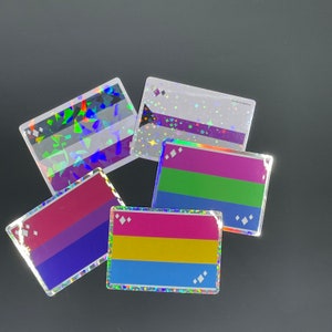 Pansexual Flag Sticker Holographic Pride Sticker - Etsy