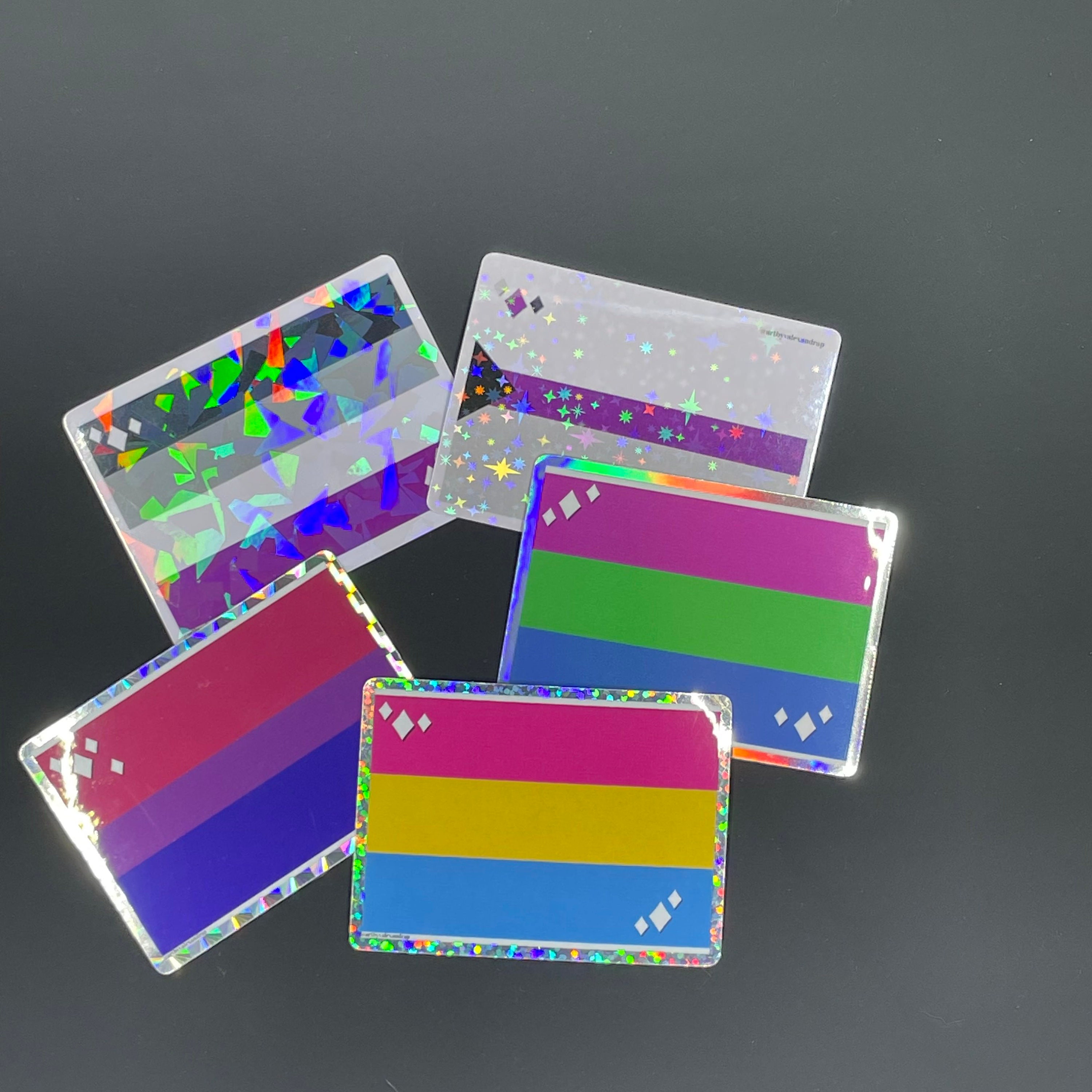 Asexual Flag Sticker Holographic Pride Sticker - Etsy