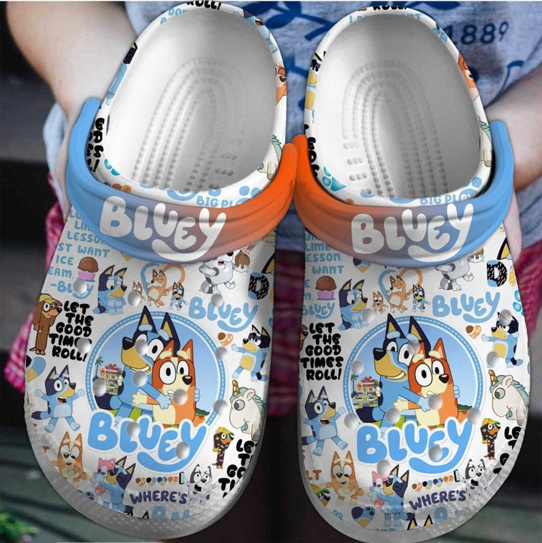 Personalized Bluey Family Birthday Clog Shoes, Clogs Shoes for Men ...
