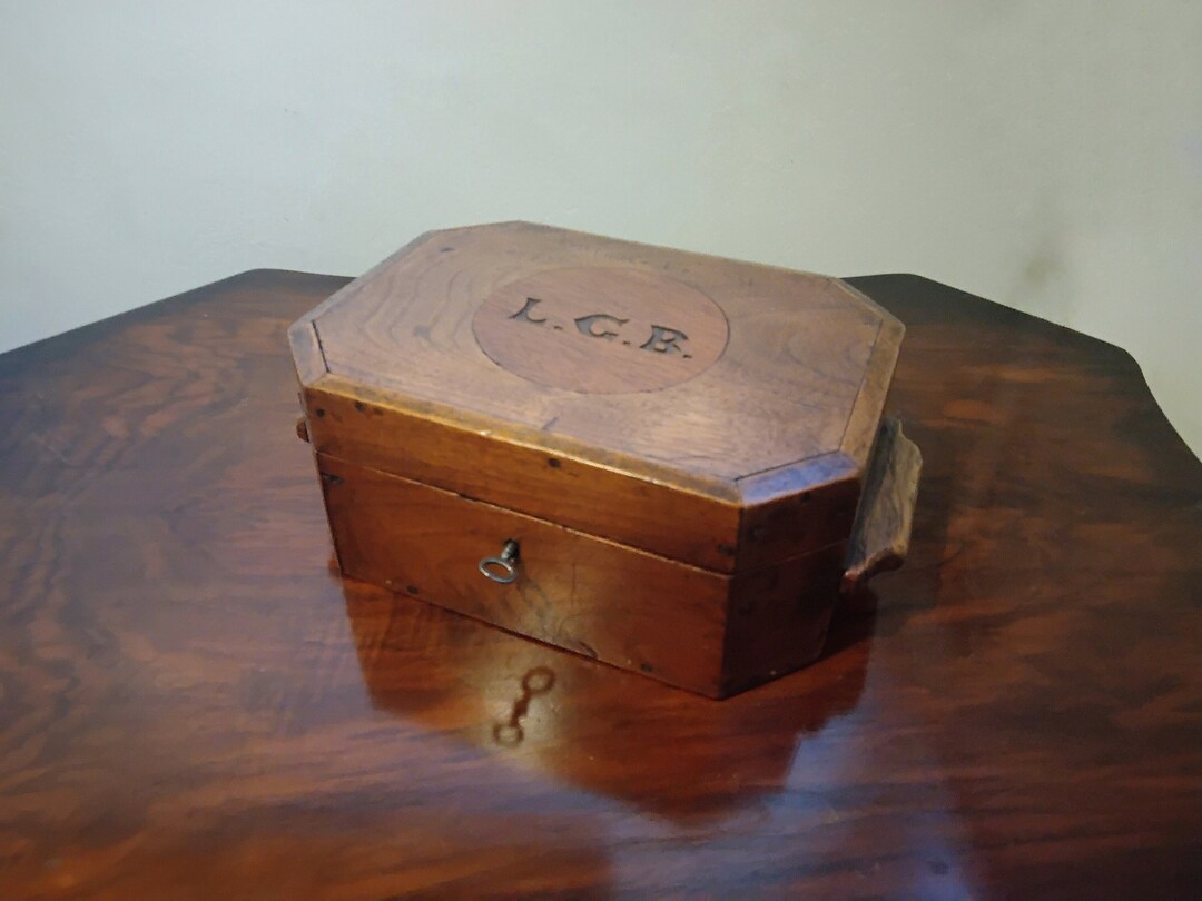 Antique Art Deco 1920s Oak Sewing Box - Etsy
