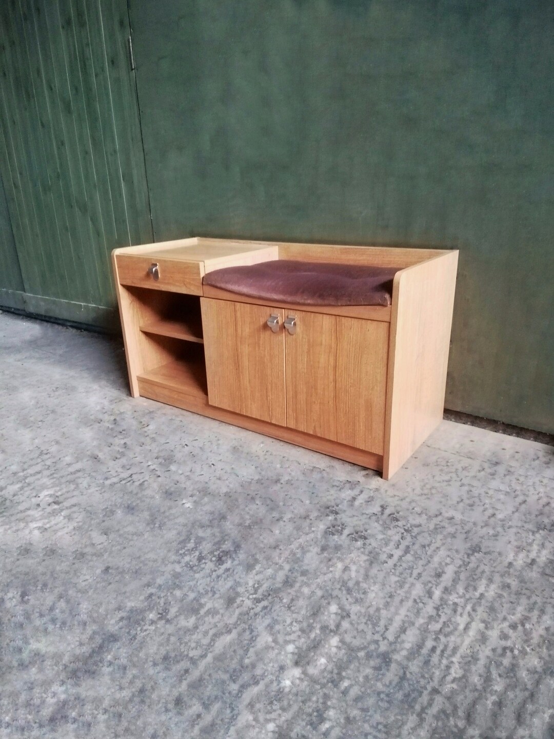 Midcentury 1960s Teak Effect Telephone Table With Seat by - Etsy