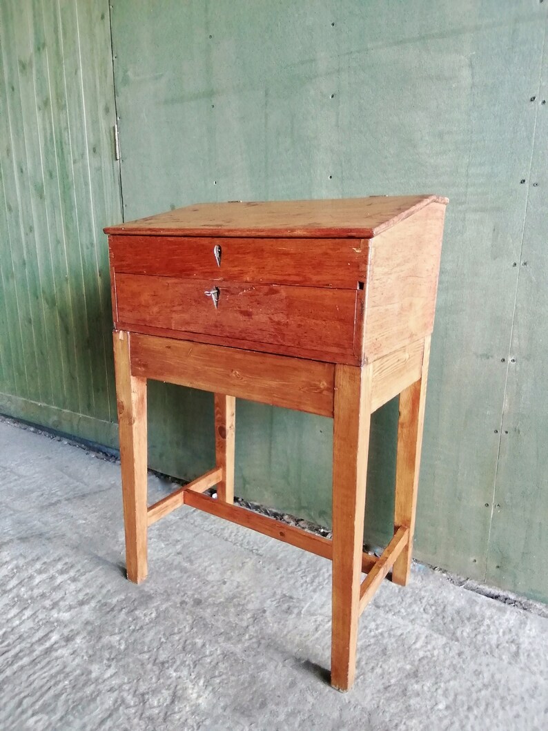 Antique 19thC Scribes desk Antique Pine and Oak scribes desk | Etsy