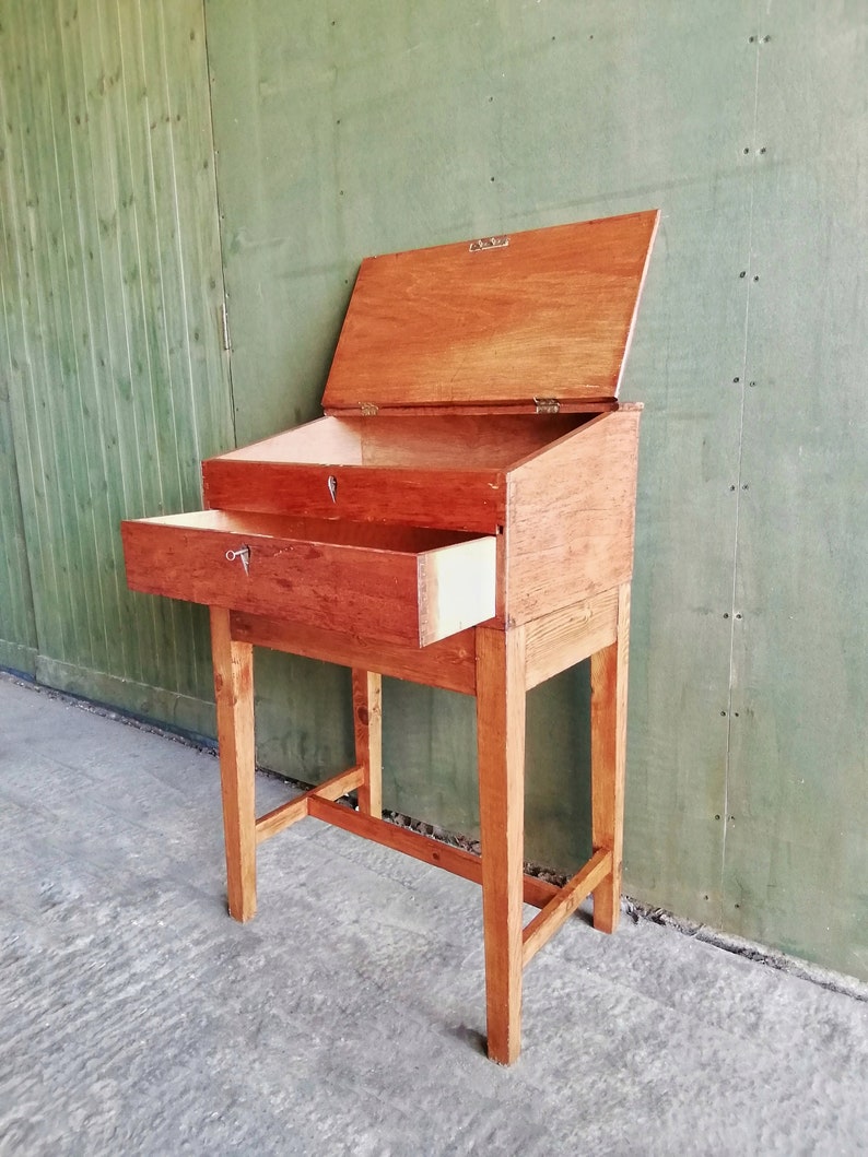 Antique 19thC Scribes desk Antique Pine and Oak scribes desk | Etsy