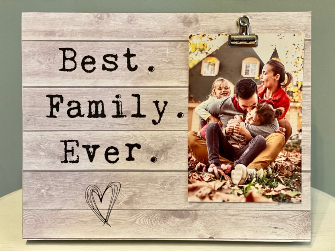 Best Family Ever Picture Frame | Personalized/customized Birthday Gift ...