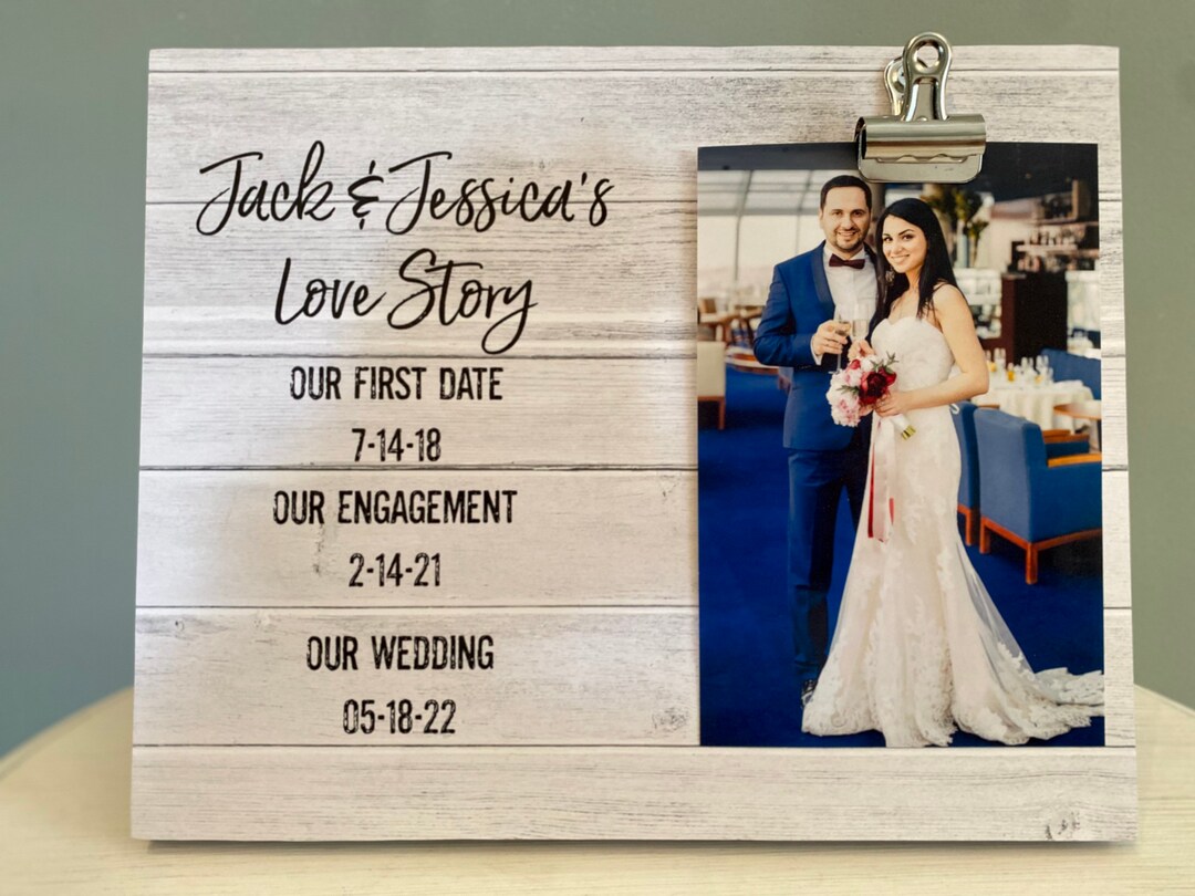 Personalized Gift Frame for Wedding | Love Story Frame | First Date ...