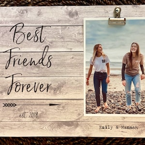 Best Friend Gift Frame | Custom/personalized Picture Frame for Friend ...