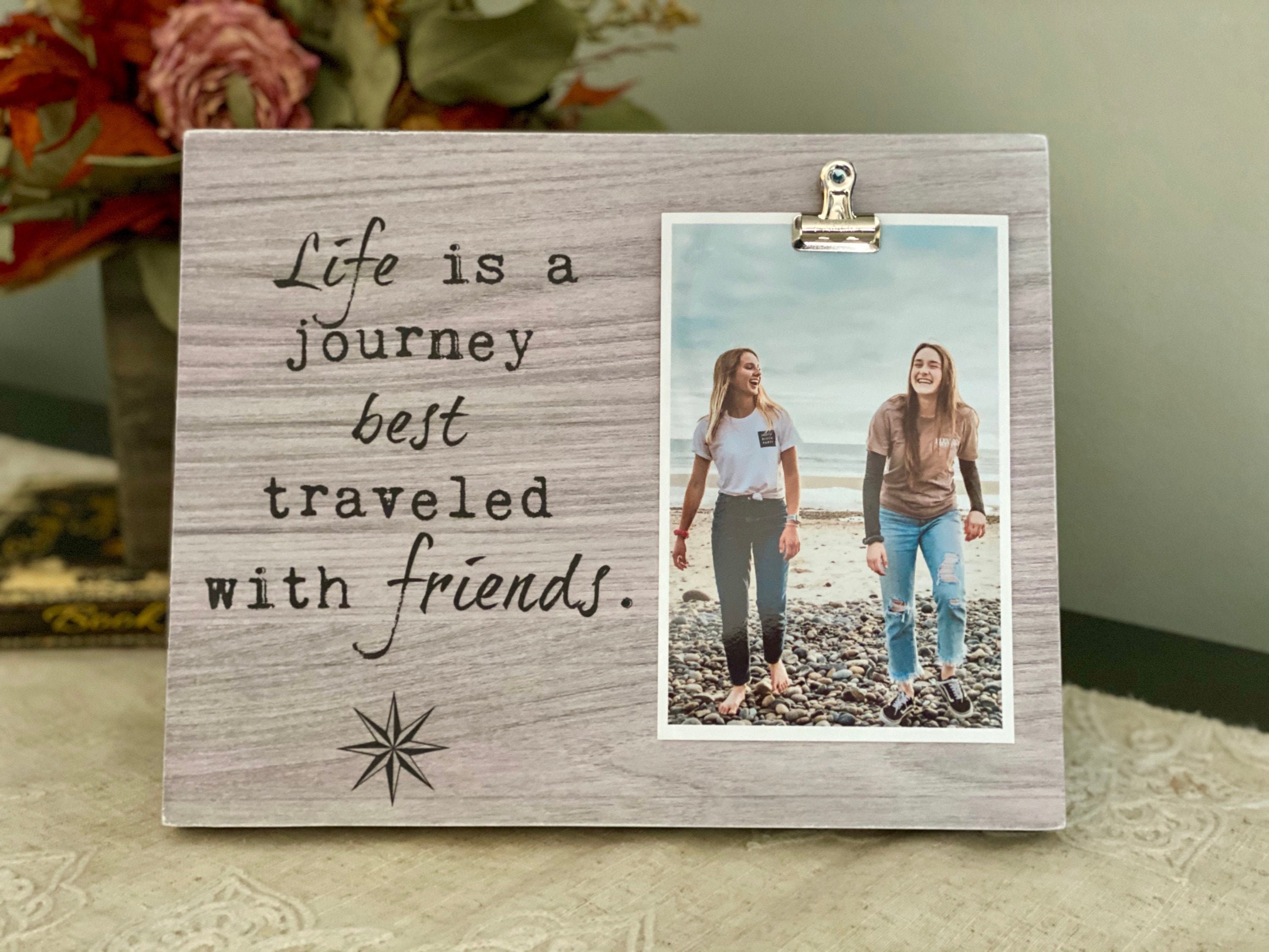 Life is a Journey Personalized Picture Frame | Birthday Gift Photo ...