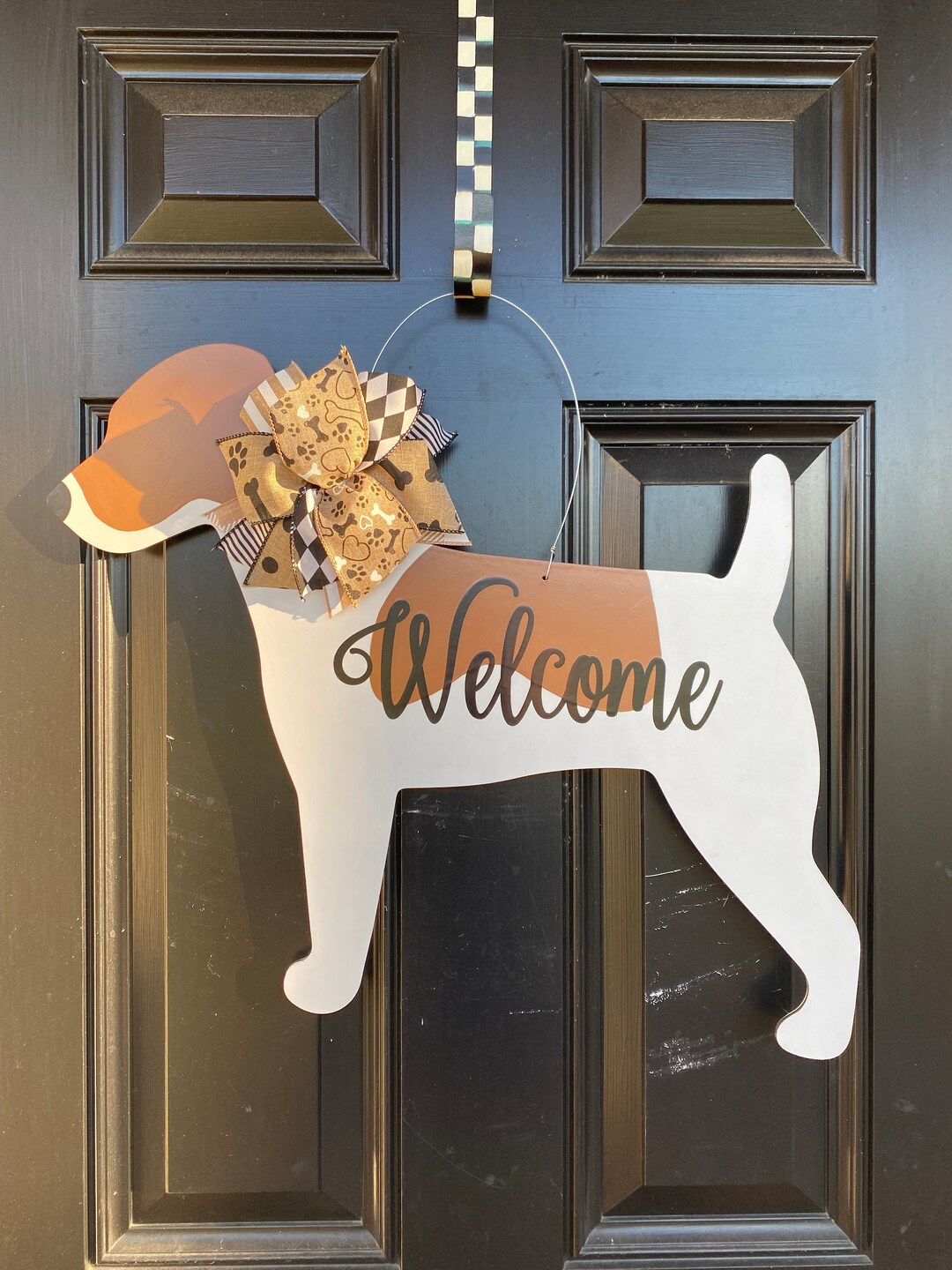 JACK RUSSELL Terrier Door Hanger, Dog Door Hanger, Dog Decorations, Pet ...