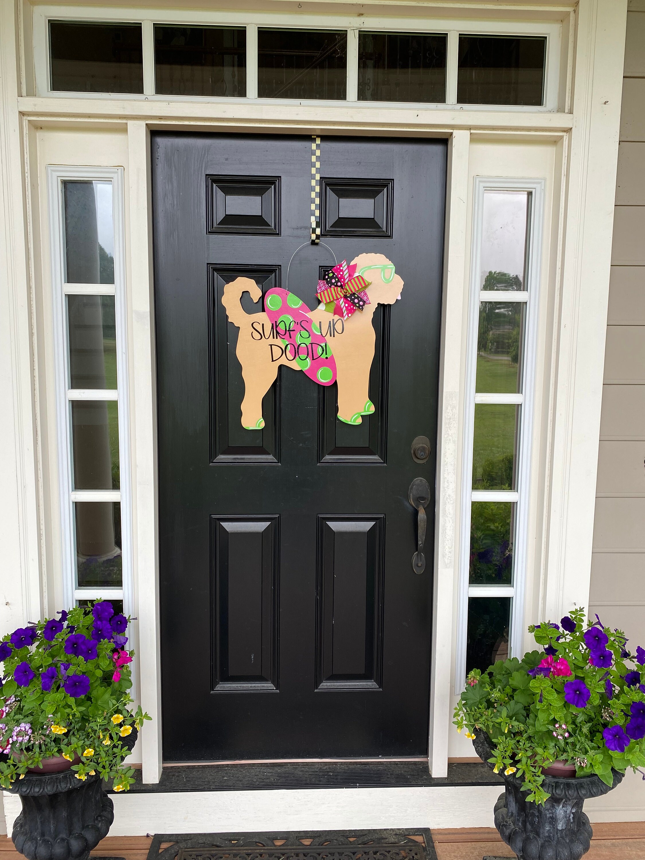 LABRADOODLE GOLDENDOODLE Door Hanger, Dog Door Hanger, Doodle ...