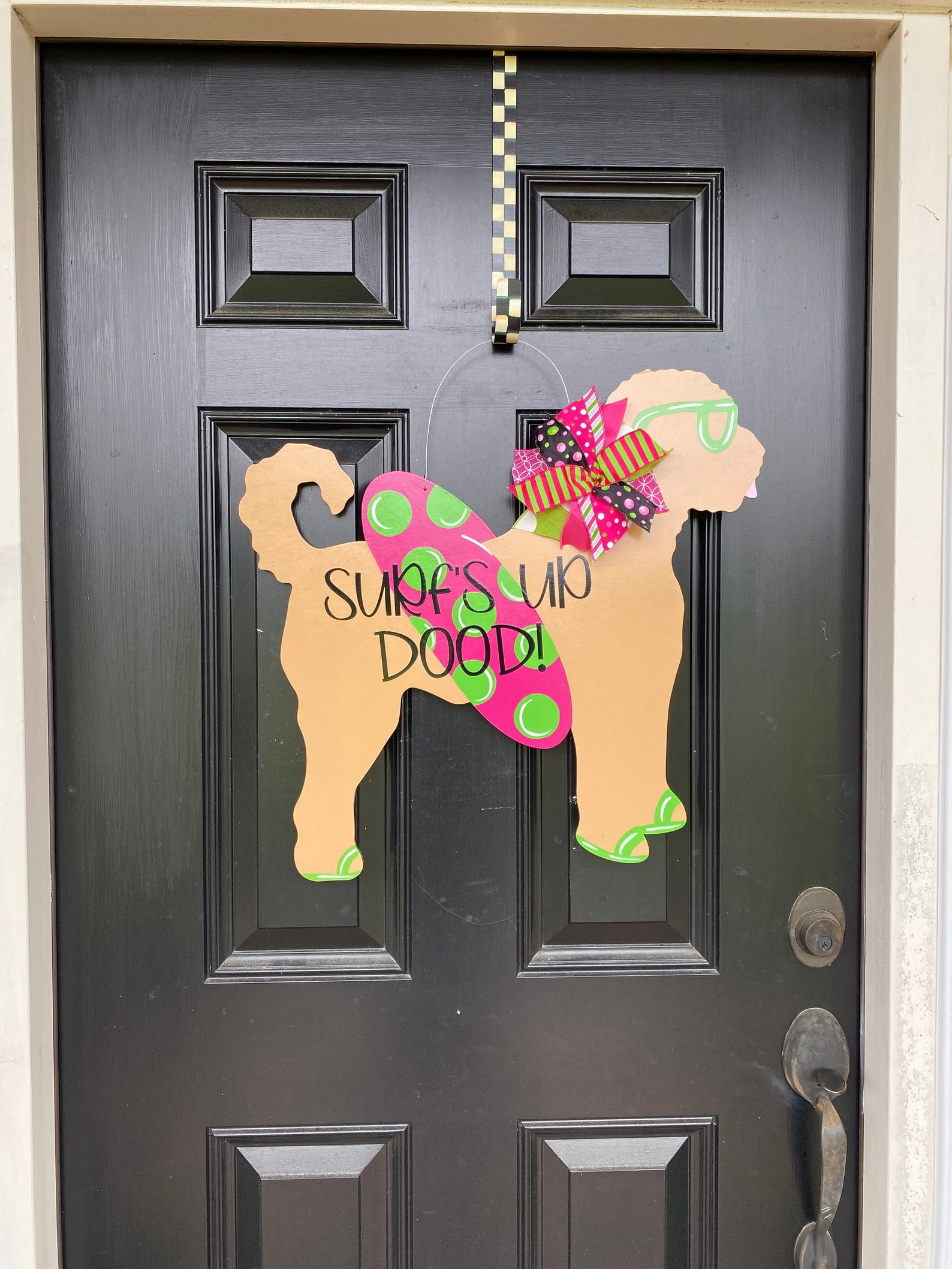 LABRADOODLE GOLDENDOODLE Door Hanger, Dog Door Hanger, Doodle ...