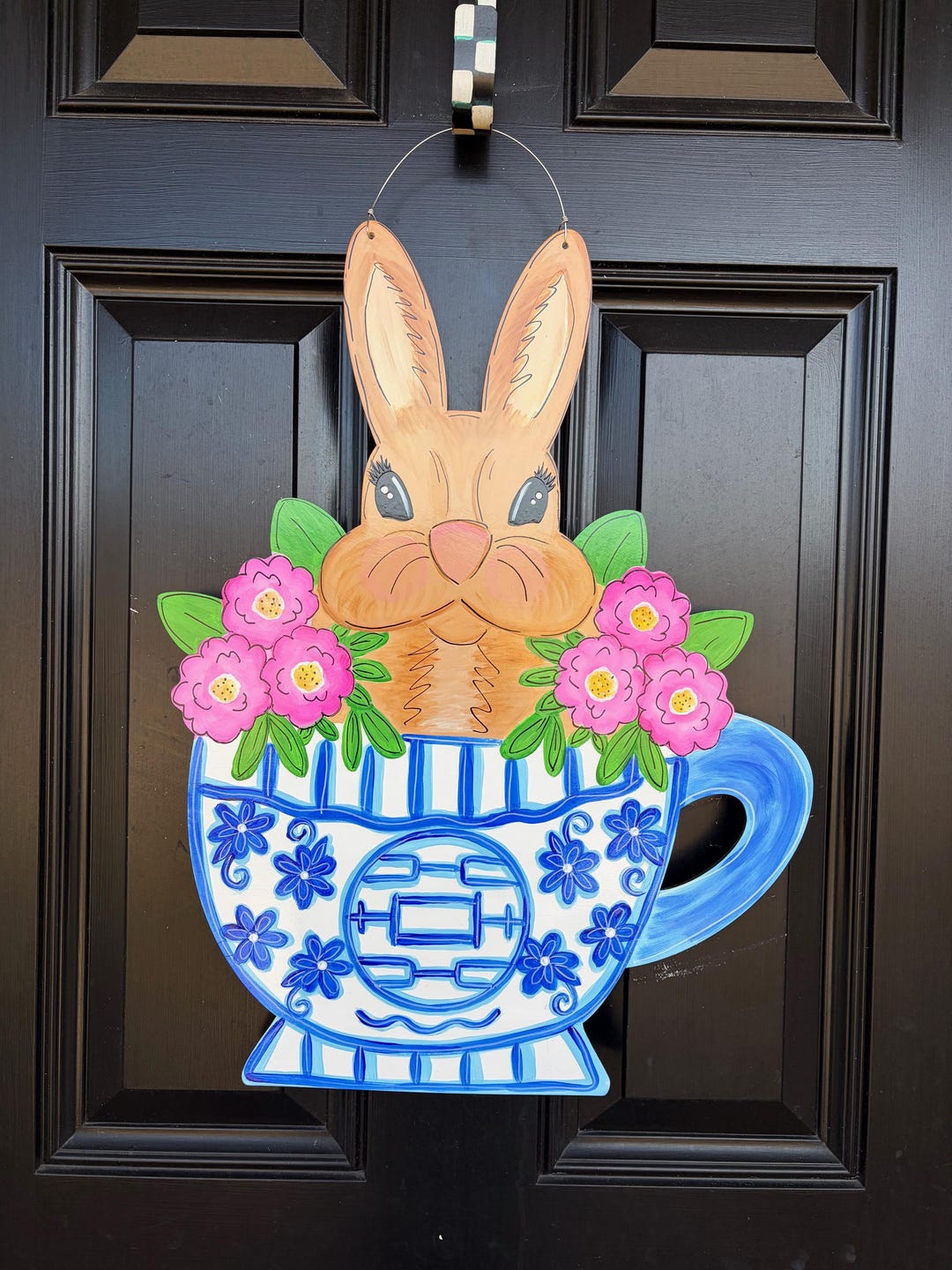 BUNNY Door Hanger, Easter Bunny, Easter Bunny Door Hanger, Easter Decor ...
