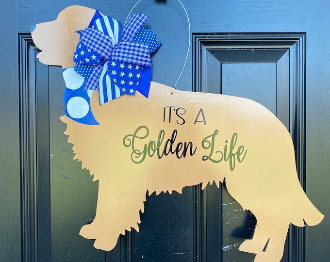 GOLDEN RETRIEVER Door Hanger, Everyday Door Hanger, Dog Lover, Dog ...
