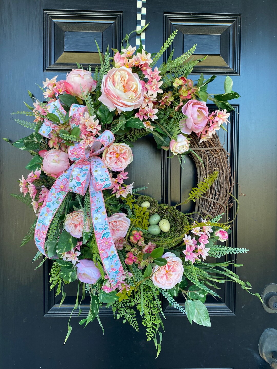 Natural Spring WREATH for Front Door, Summer Wreath, Spring Decor ...