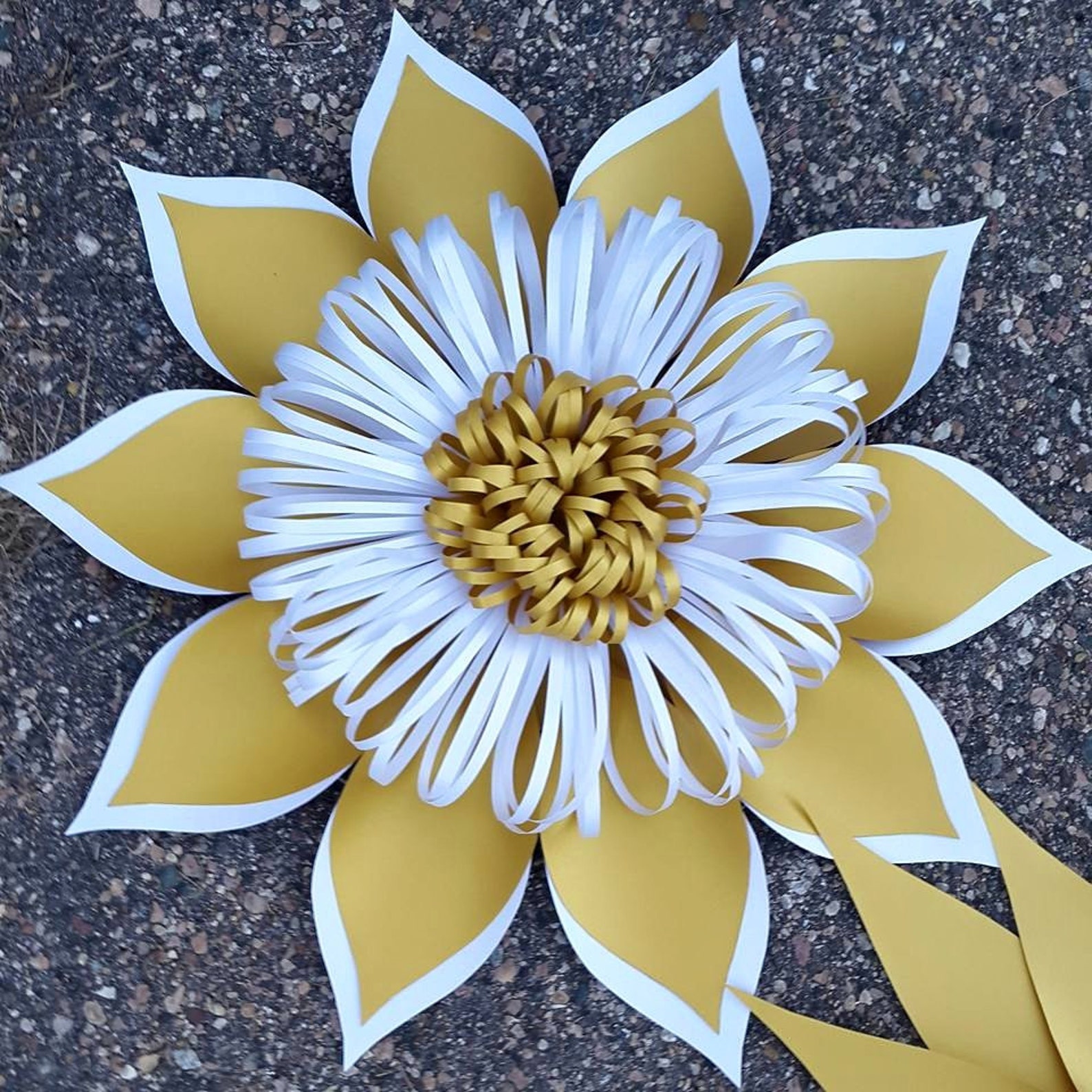 Pom Pom Paper Flower Center, SVG File, Flower Center Pattern, DIY Paper ...