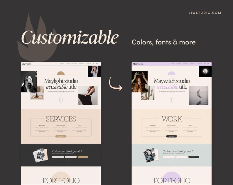 Aesthetic Wordpress One Page Template Kit Maylight - Minimal, Elegant ...