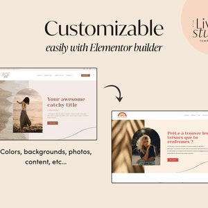 Boho Wordpress Template Kit Elementor Zoe Spirit Showcase Website ...