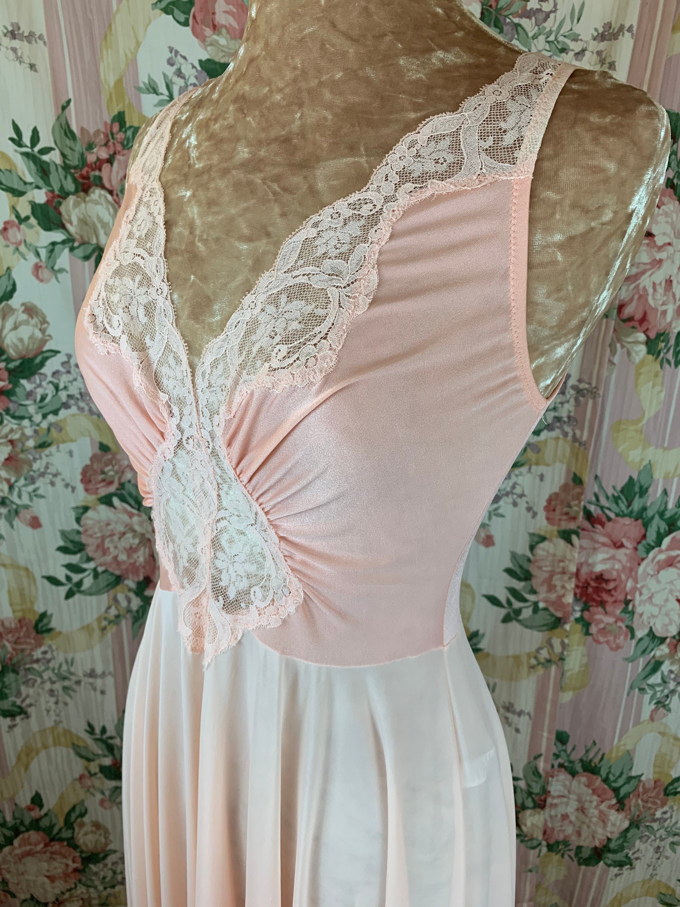 Newshimmering Sands Peach Olga Nightgown - Etsy