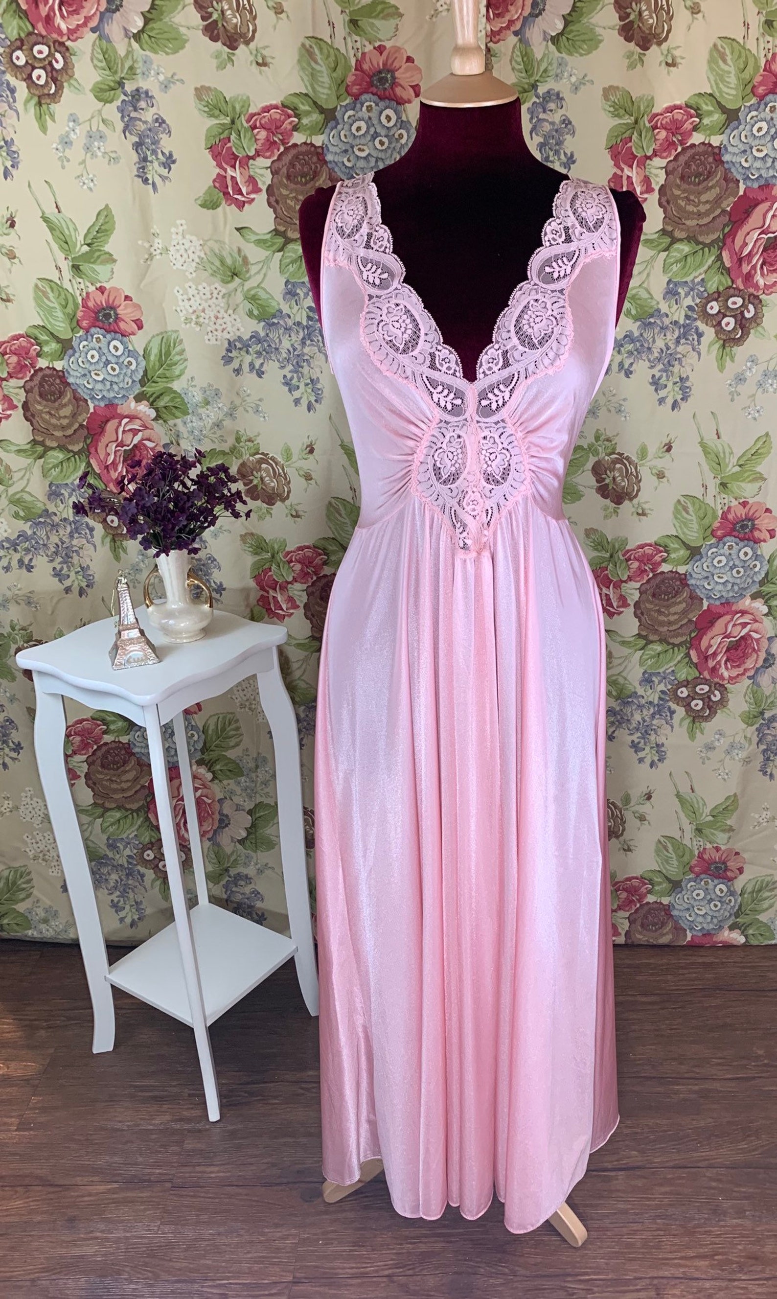 Sweetheart Pink Olga Nightgown - Etsy