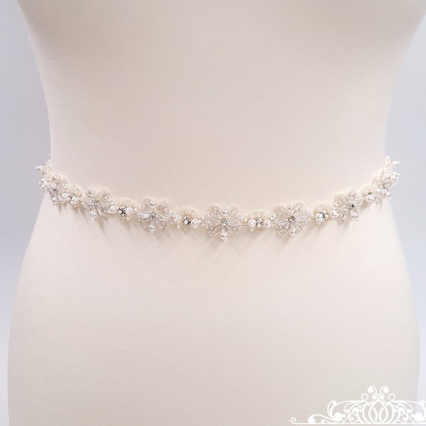 Pearl Crystal Wedding Dress - Etsy UK