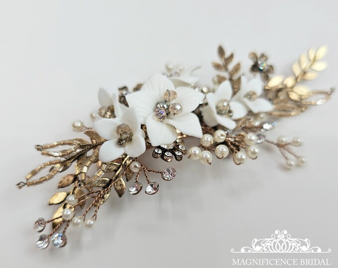 Vintage Hair Clip, Bridal Headpiece, Bridal Hair Comb, Antique Hair ...