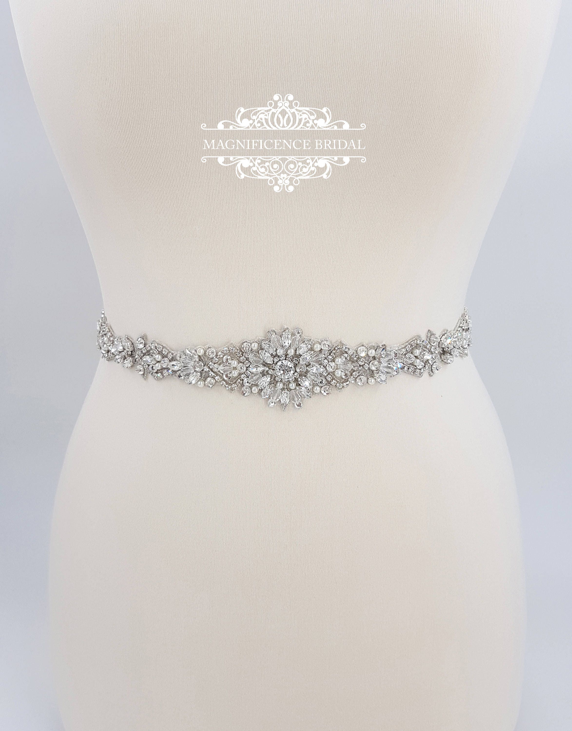 All around belt Thin bridal belt wedding belt bridal sash | Etsy