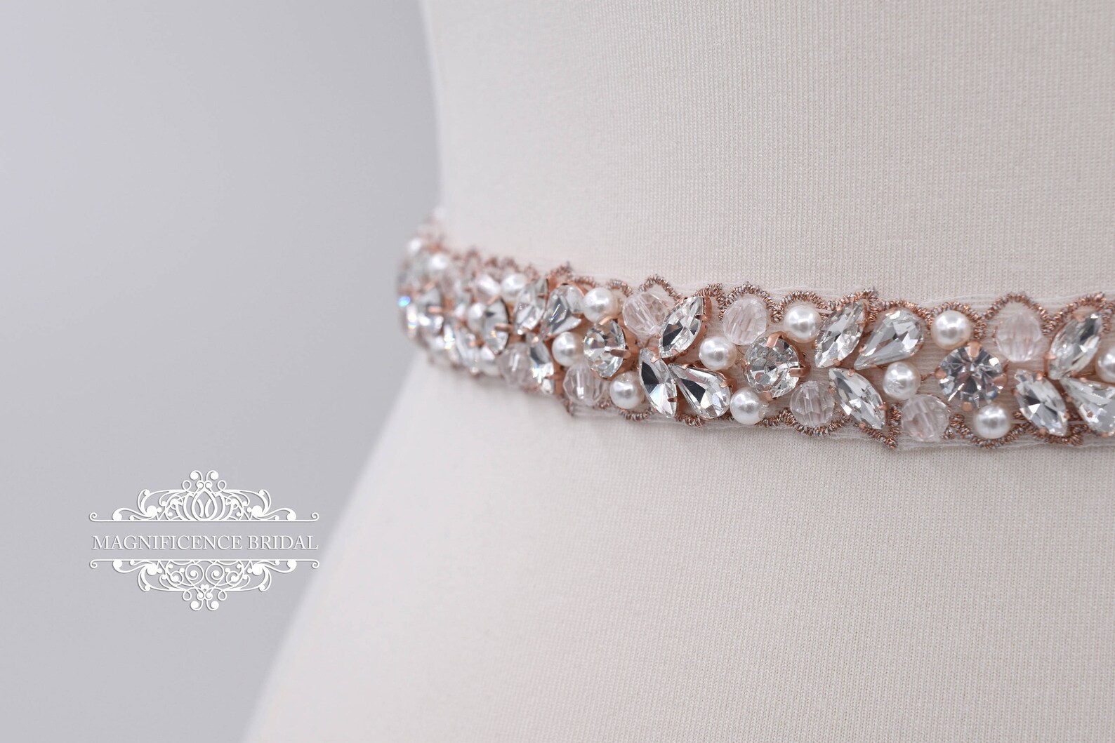 Rose Gold Bridal Belt Pearl Bridal Belt Bridal Belt Rose - Etsy