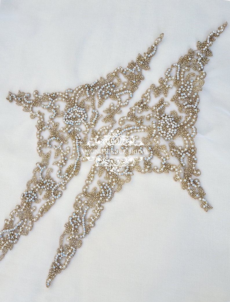 Gold Straps Vintage Gold Straps Bridal Straps Epaulettes - Etsy