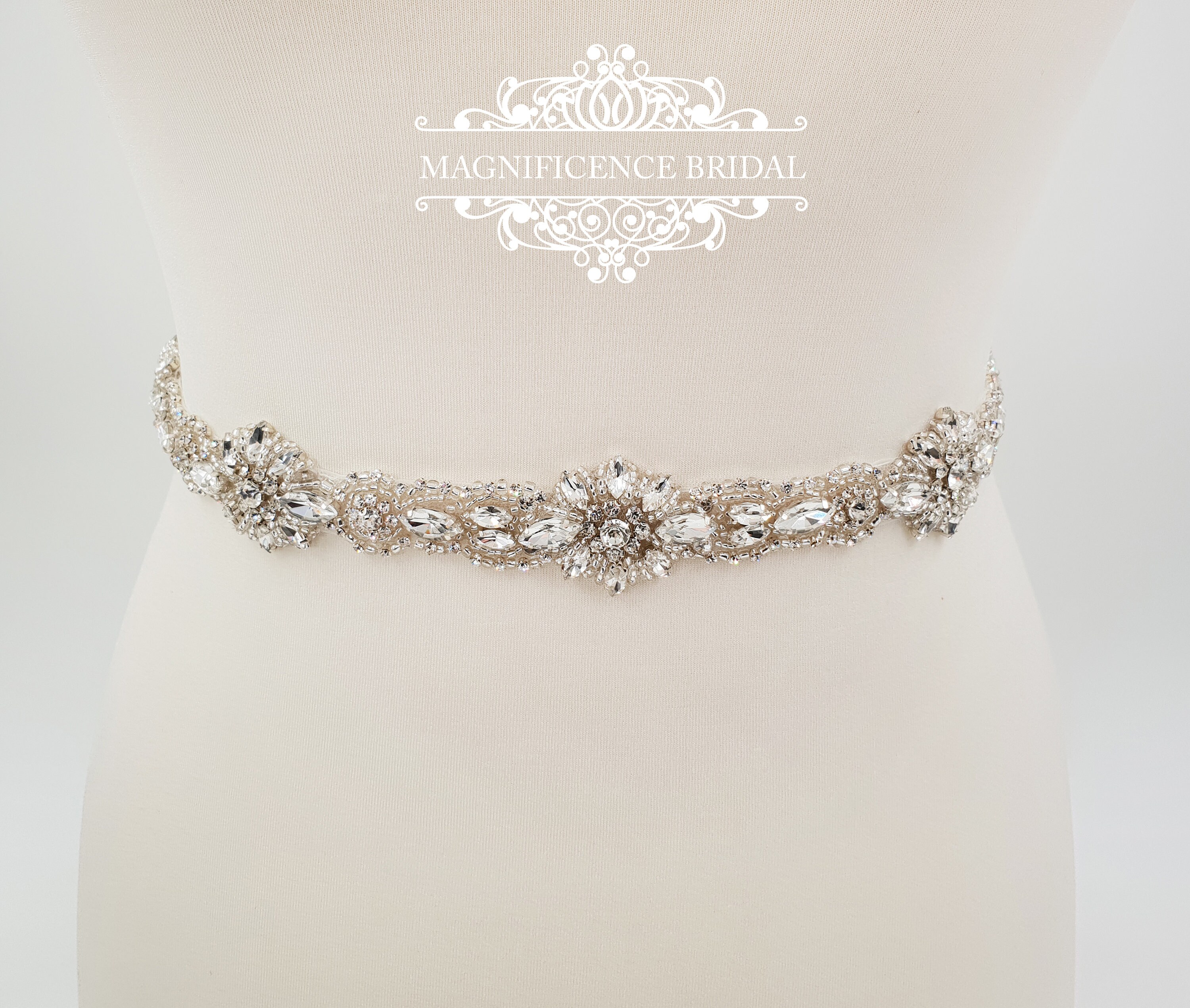 All around belt, Art deco, beaded belt, bridal belt, bridal sash ...