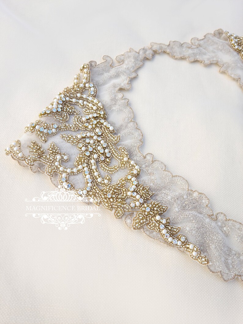 Gold Straps Vintage Gold Straps Bridal Straps Epaulettes - Etsy