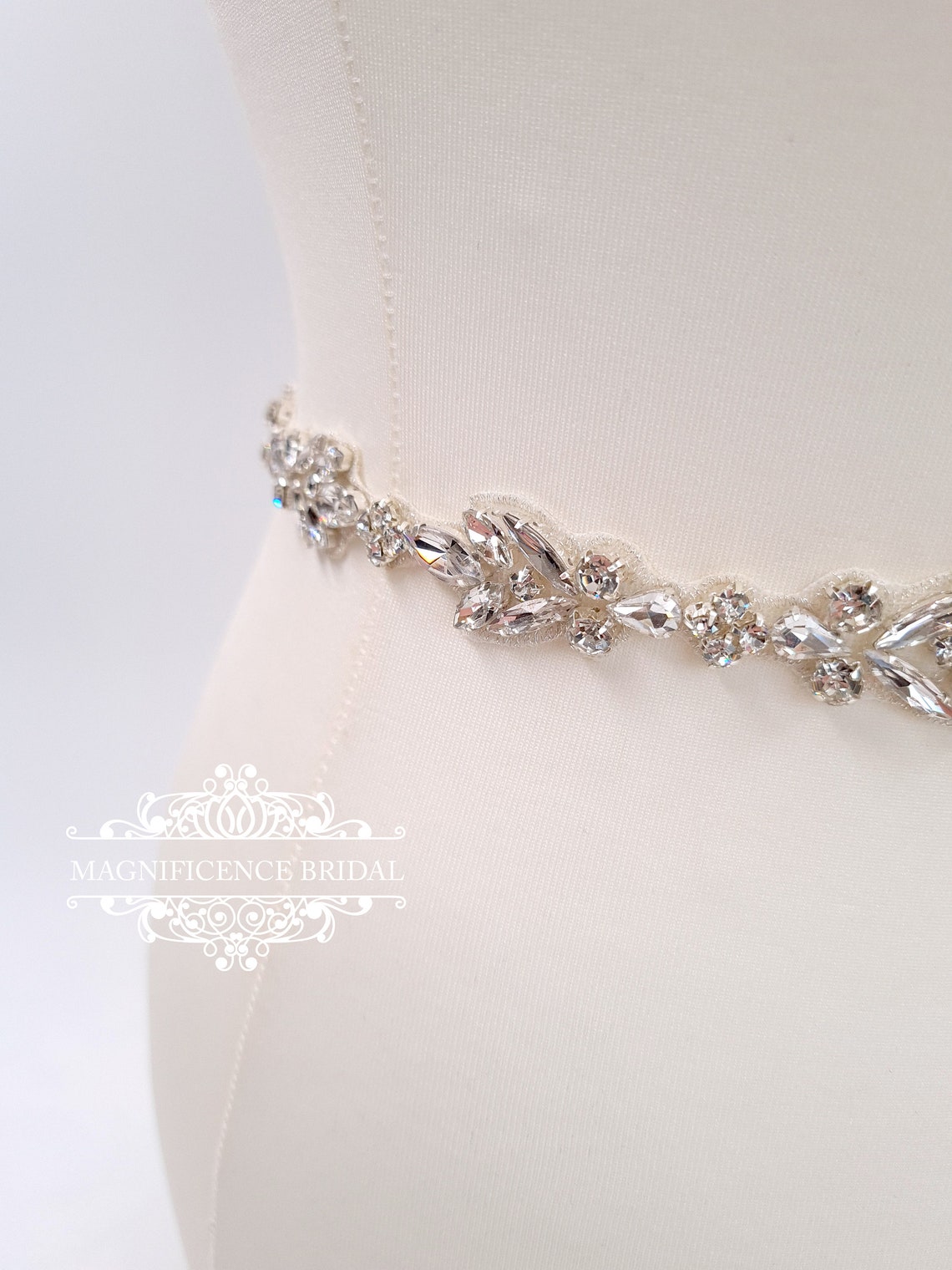 Wedding Dress Bridal Crystal Straps DAHLIA - Etsy