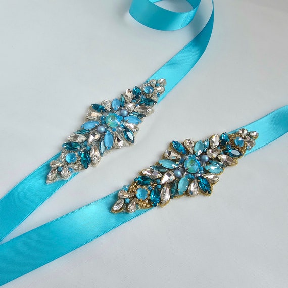 Turquoise wedding belt 60 photos - Astyledwedding.com