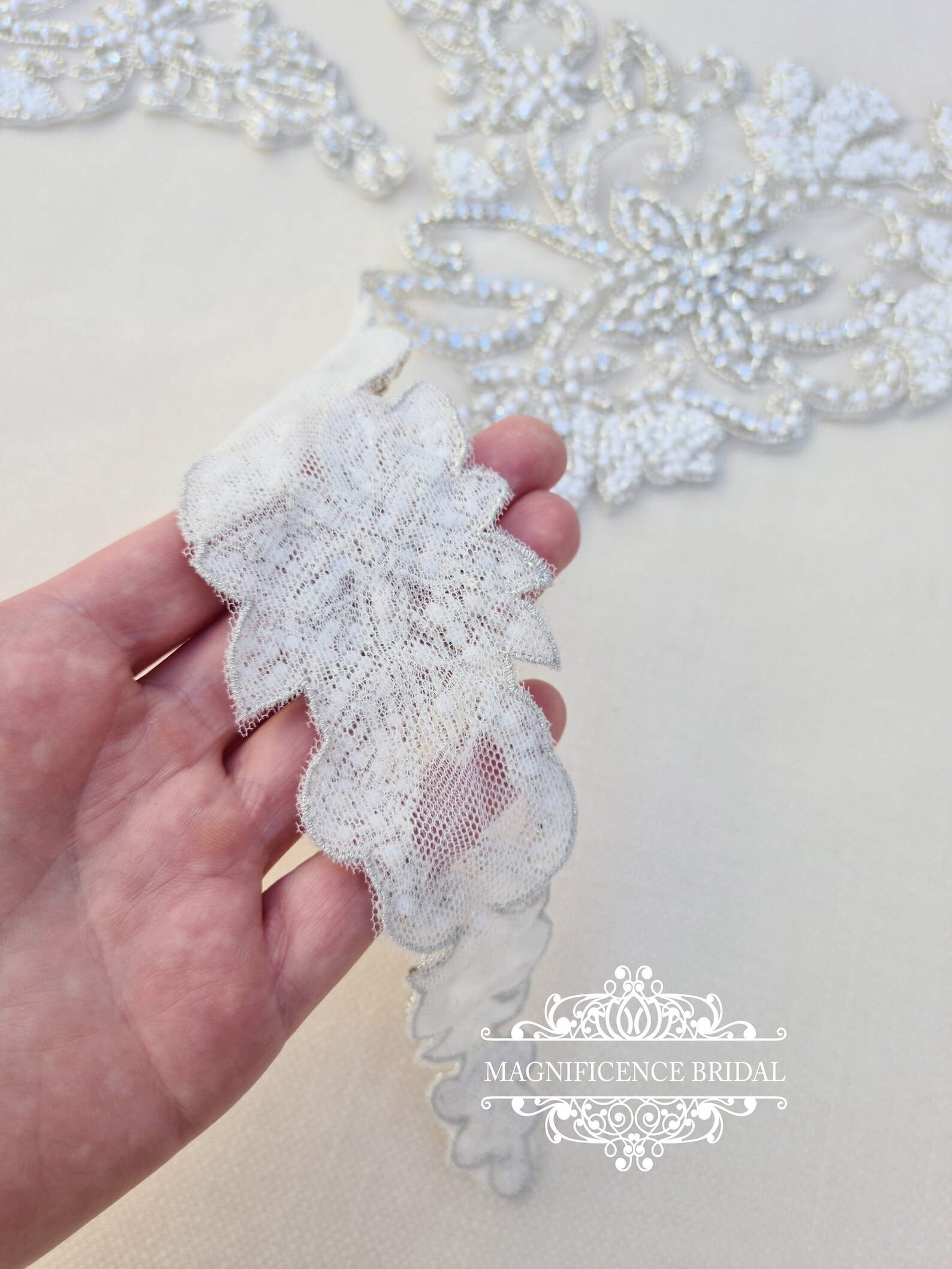 Bridal straps Beaded embroidery epaulettes Keyhole | Etsy
