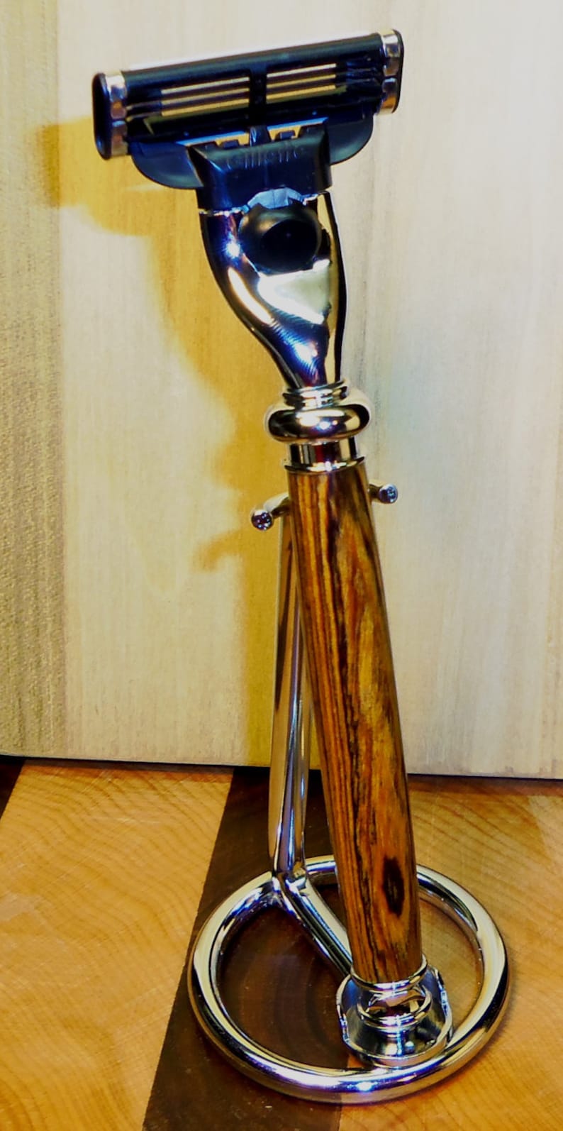 Handmade Razor Shaving Kit Mach 3 Razor Shaving Handle. Gillette Mach 3 ...