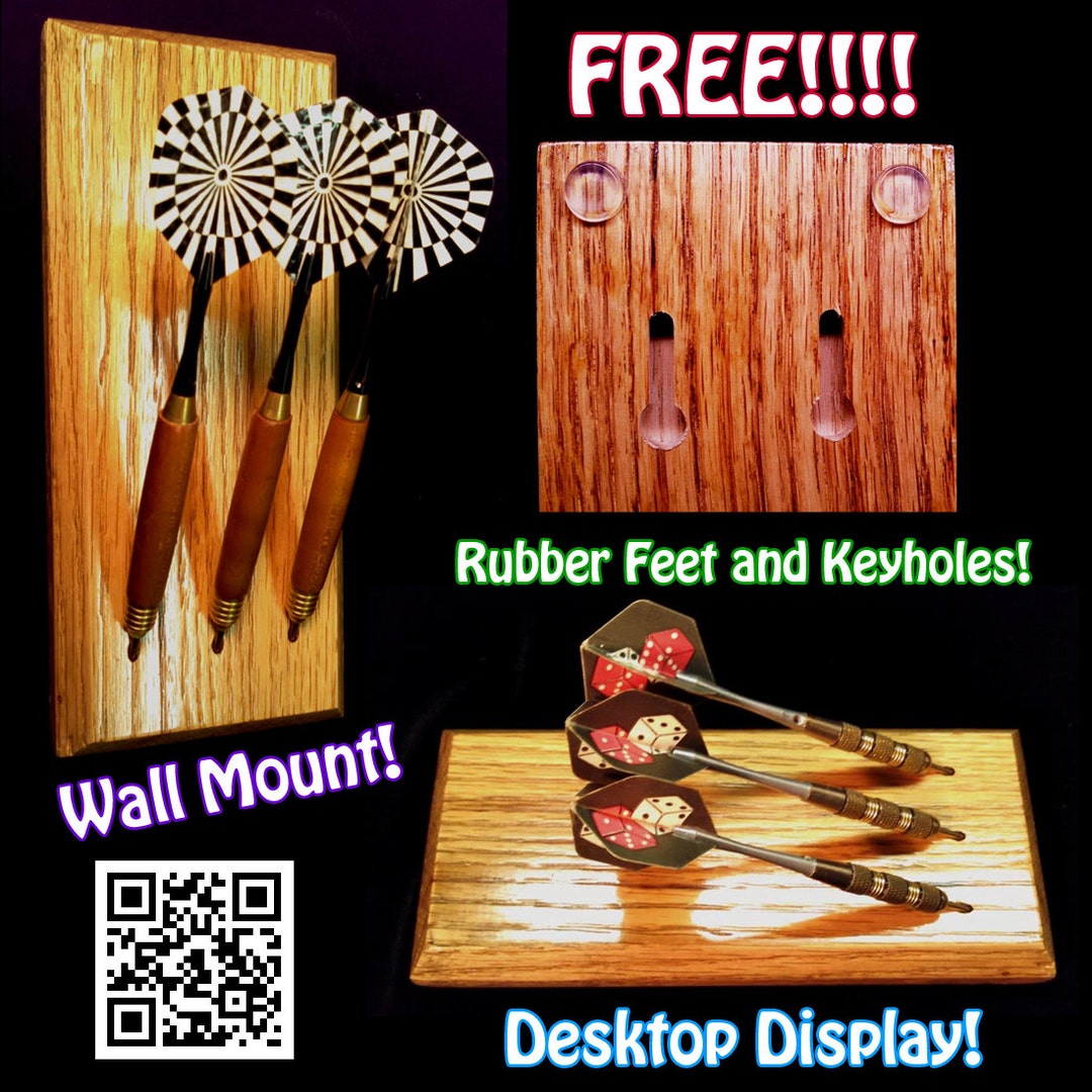 Custom Dart Rack and Desktop Display - Multiple Styles! Light , Medium ...
