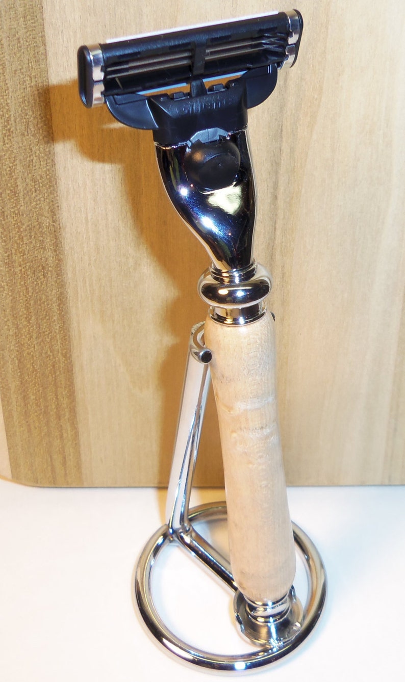 Handmade Razor Shaving Kit Mach 3 Razor Shaving Handle. Gillette Mach 3 ...