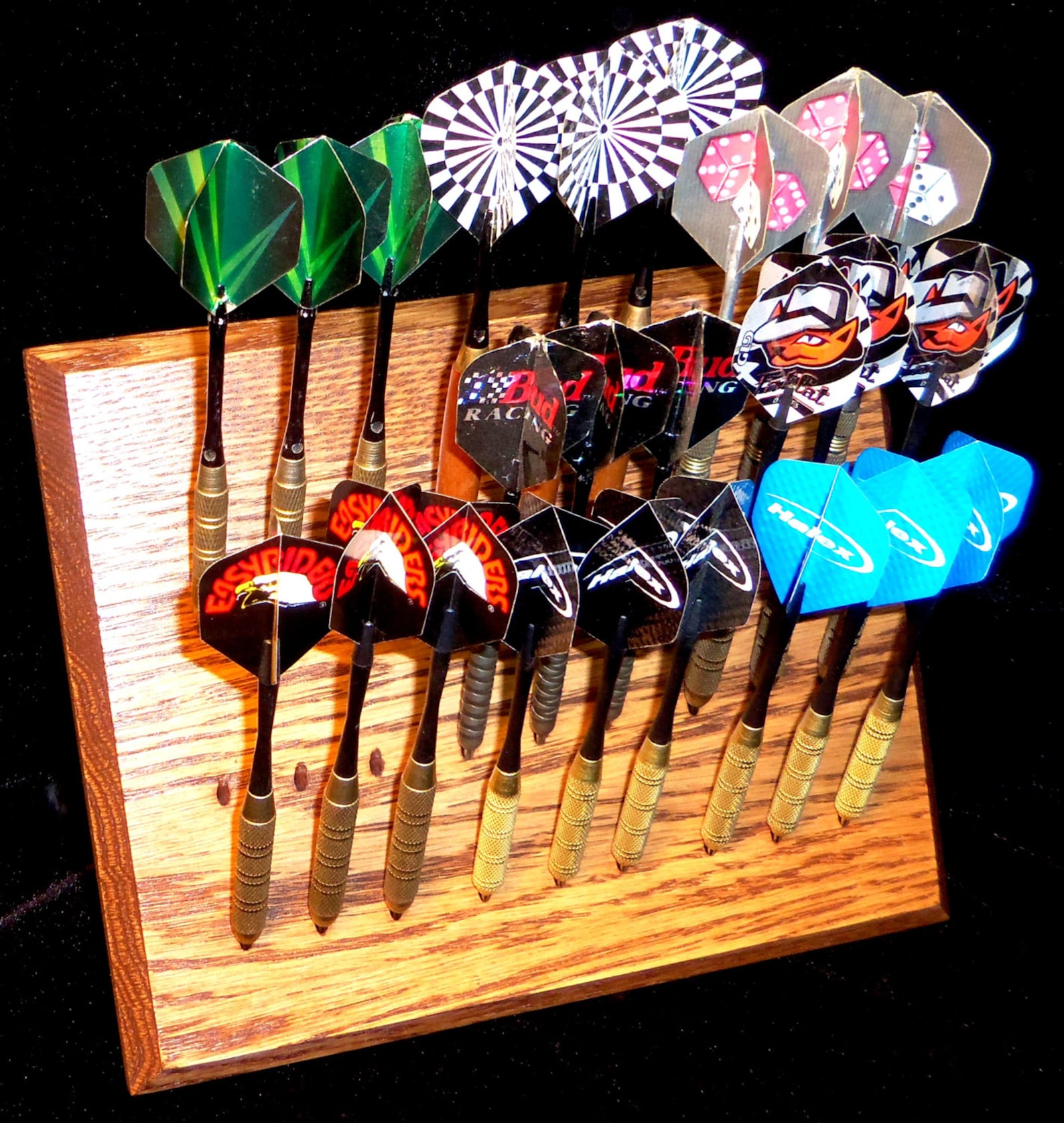 Deluxe - Custom Dart Rack and Desktop Display - Multiple Styles! Light ...