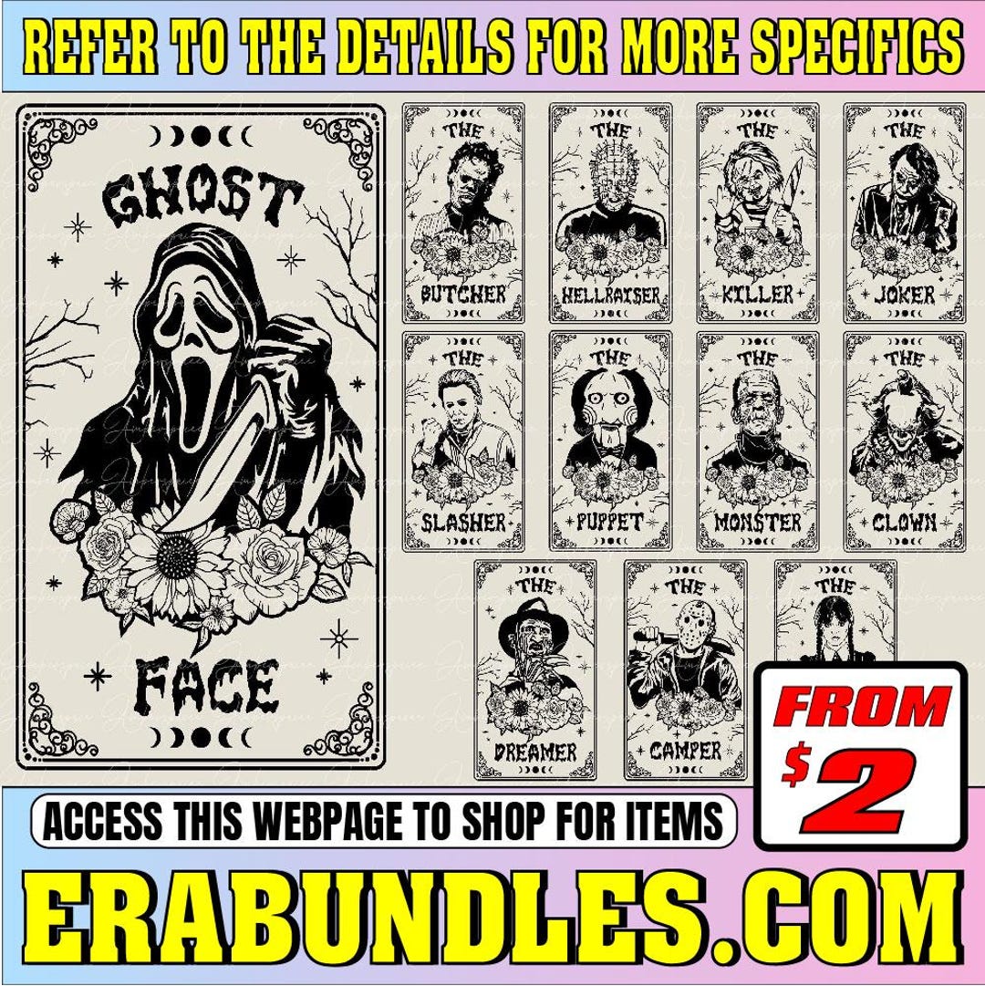 Horror Tarot Card Png, Tarot Card Png Bundle, Halloween Tarot Card Png ...