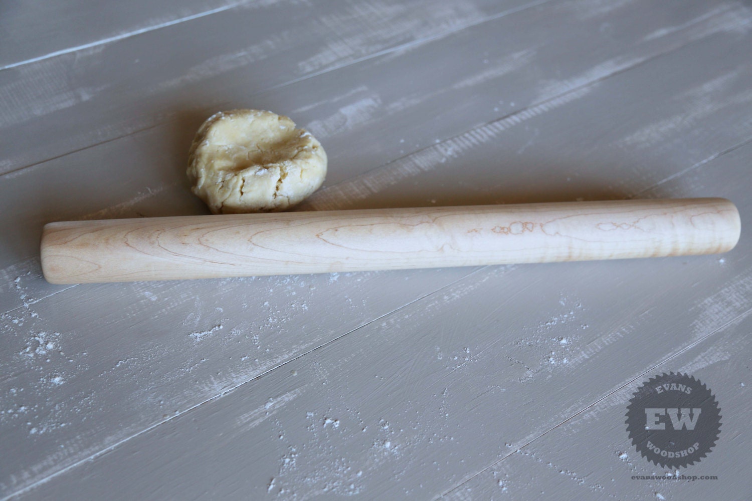 Handmade Rolling Pin - Column Style - Solid Maple Wood - Housewarming ...