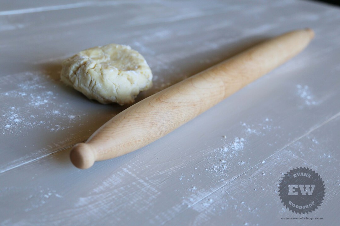 French Rolling Pin - Solid Maple Wood - Wedding Gift - Tapered Rolling ...