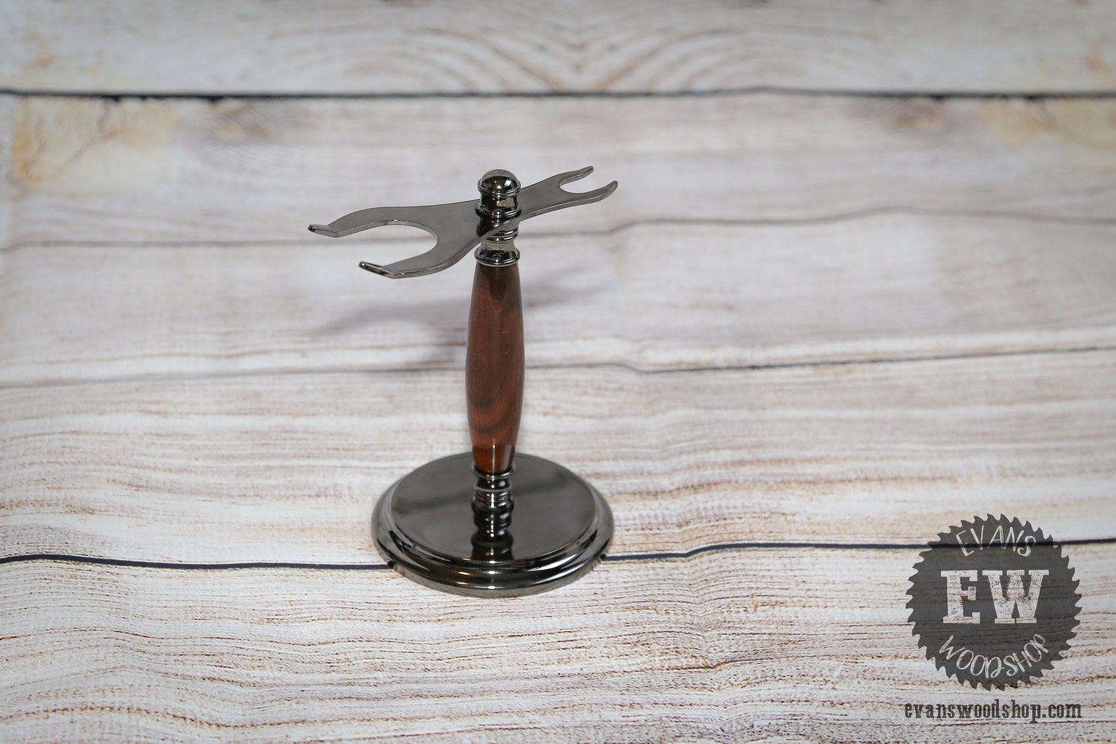 Handmade Shaving Stand Walnut Safety Razor Stand and | Etsy