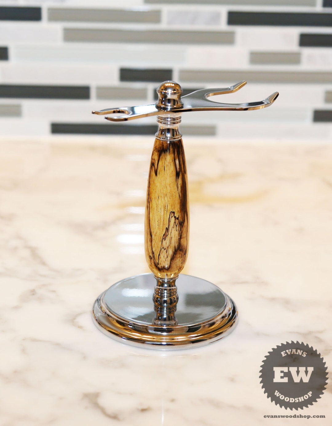 Handmade Shaving Stand Spalted Tamarind Wood Razor Stand - Etsy