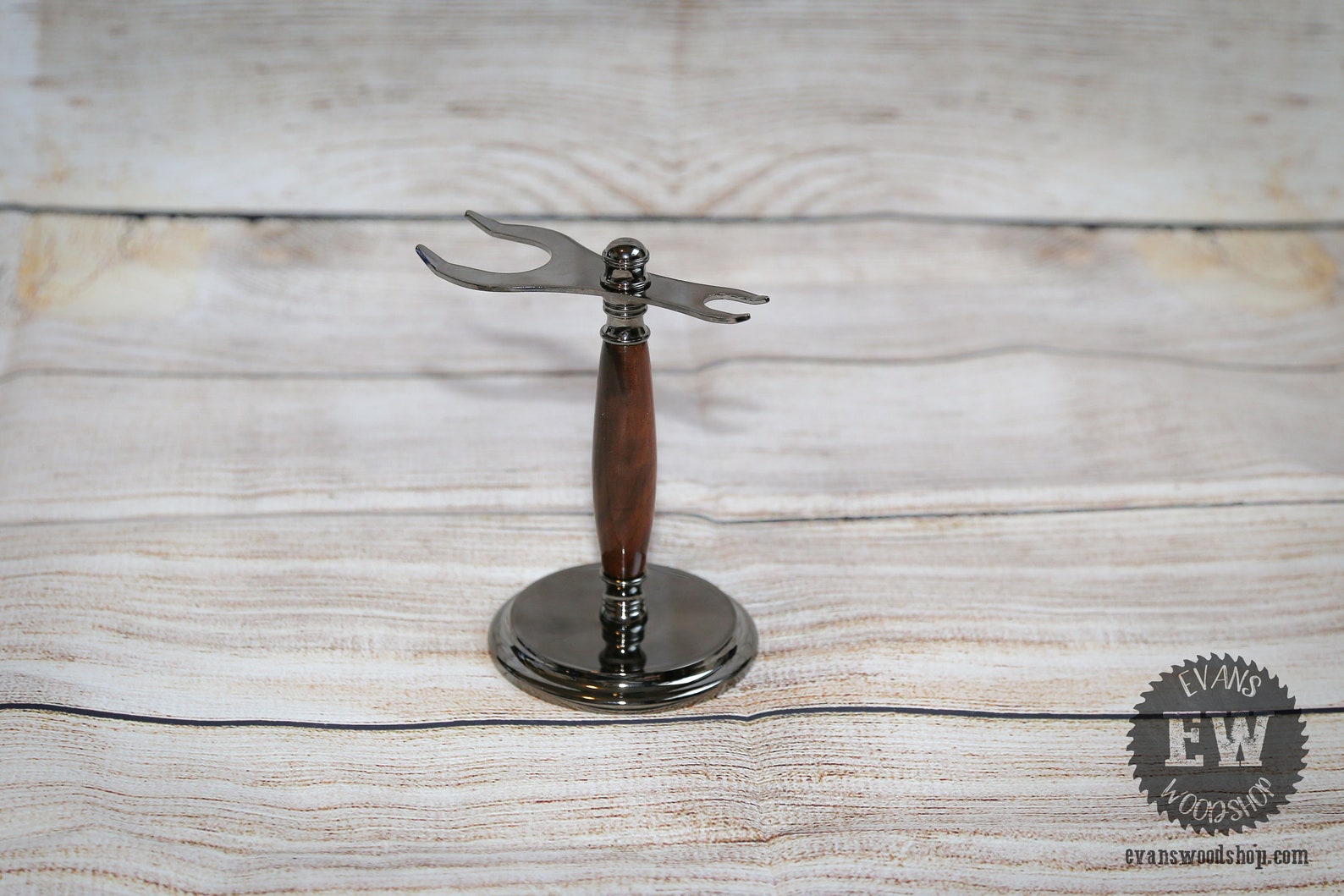Handmade Shaving Stand Walnut Safety Razor Stand and | Etsy