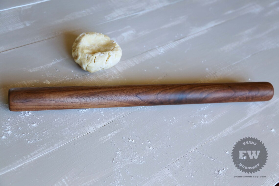 Rolling Pin - Solid Walnut Wood - Handmade, Gourmet Kitchen, Home Chef ...
