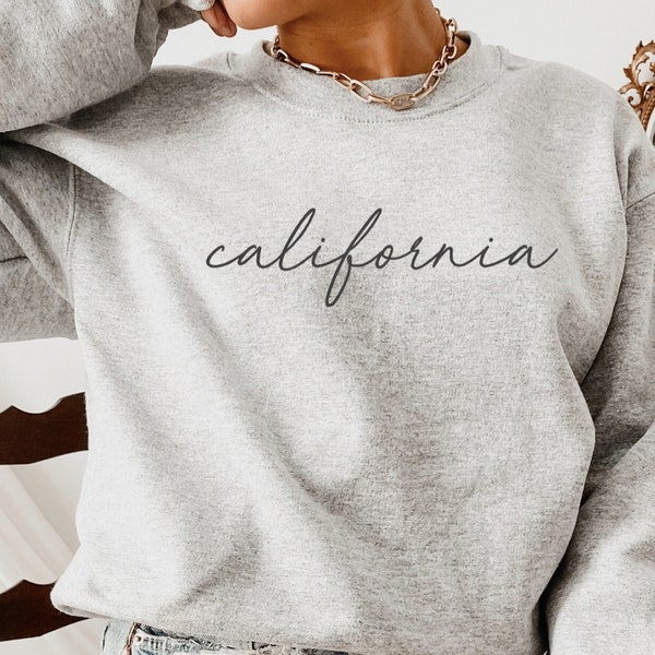 California Crewneck Sweatshirt - Etsy