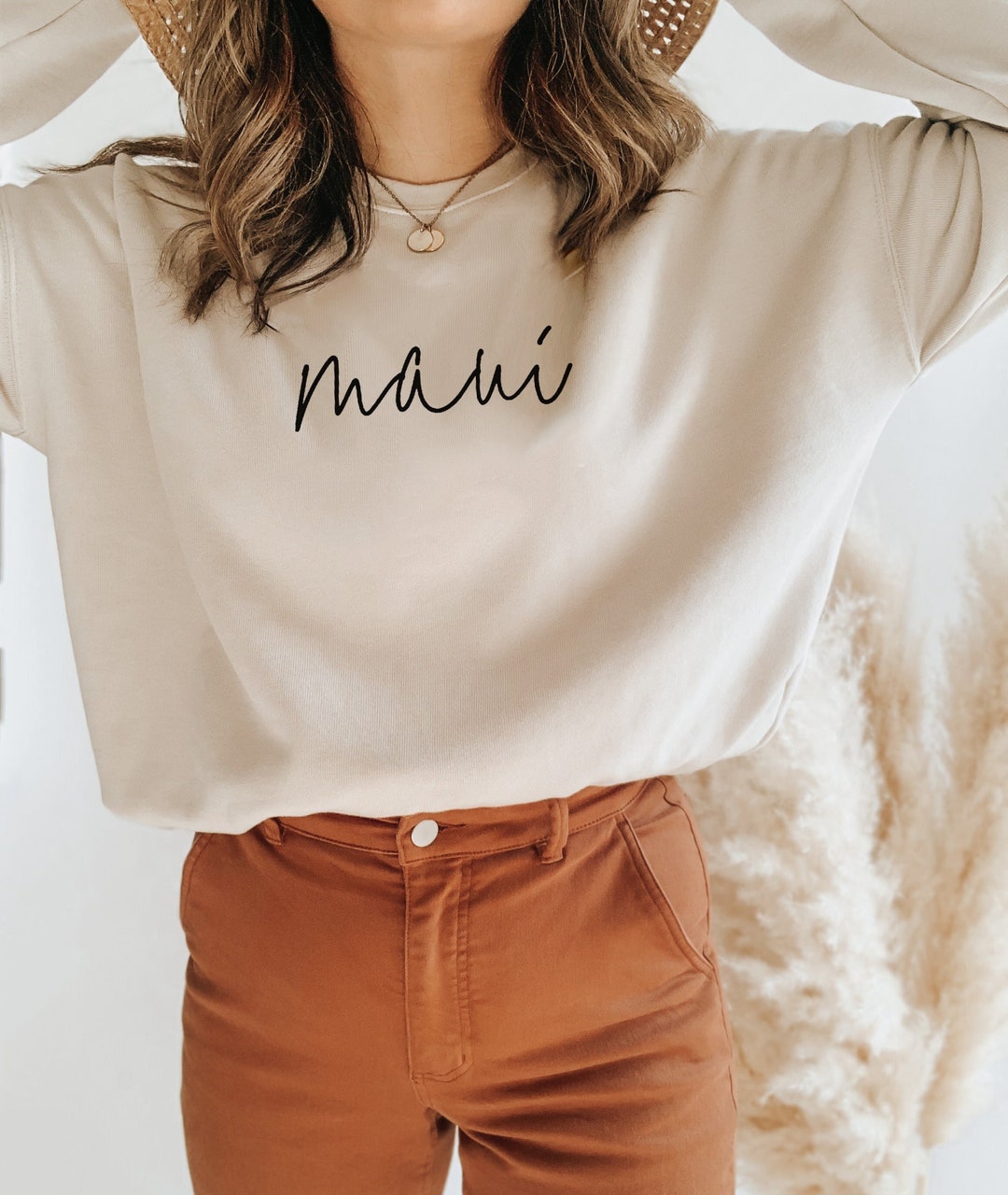 Maui Hawaii Sweatshirt, Hawaii Sweatshirt, Cursive Script Maui, Hawaii ...