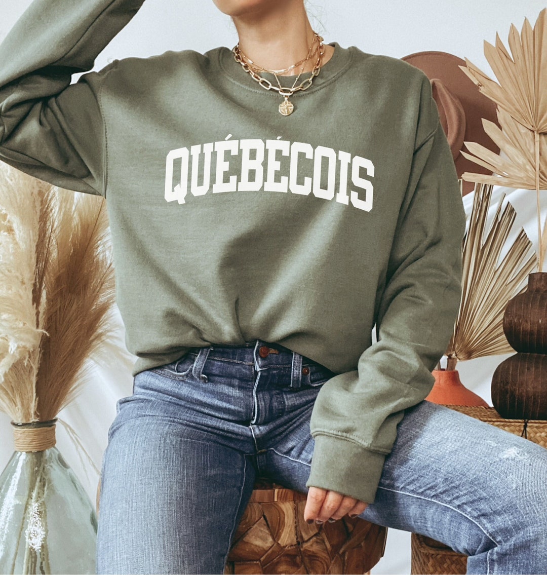 Quebec Sweatshirt, Quebecois Sweater, Canada Sweatshirt, Canada Shirts ...