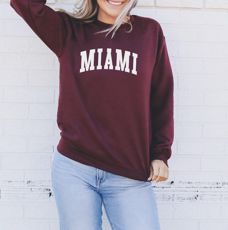 Miami Sweatshirt Florida Sweatshirt Miami Shirt Florida - Etsy