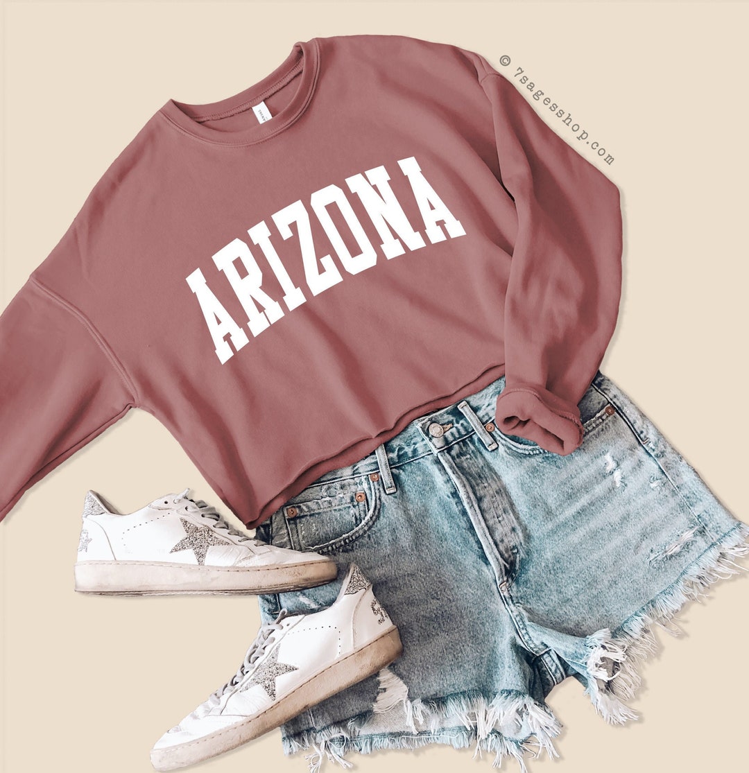 Arizona Cropped Sweatshirt - Arizona State Sweatshirt - Arizona Shirts ...