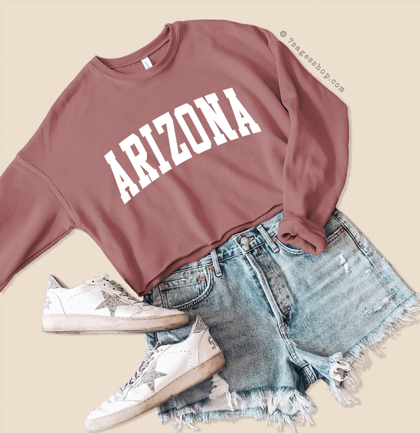 Arizona Cropped Sweatshirt Arizona State Sweatshirt - Etsy