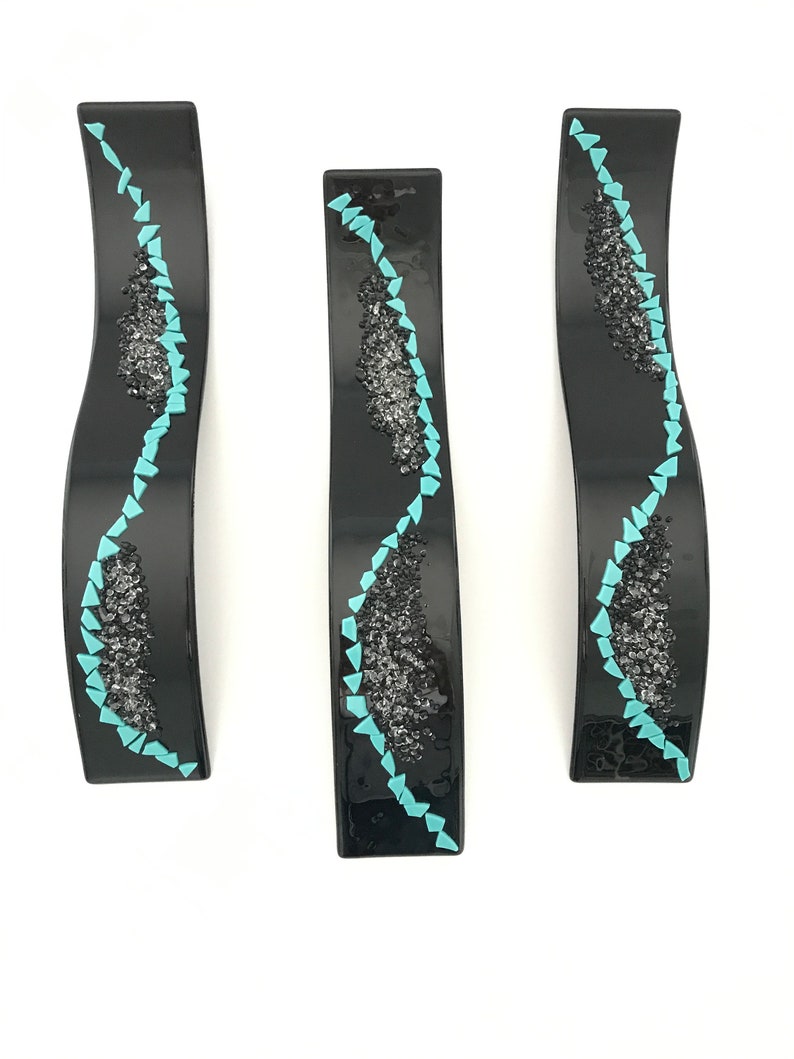 Fused Glass Wall Art Contemporary Wave Wall Sculpture Etsy